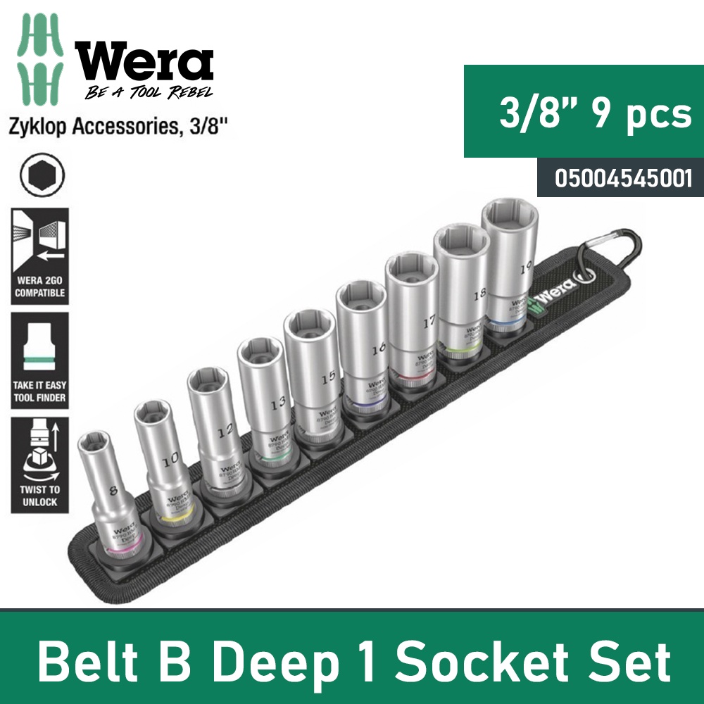 Jual Myhomey Mata Sock Hex Kunci Shock Socket Set 3/8 Inch Drive Wera ...