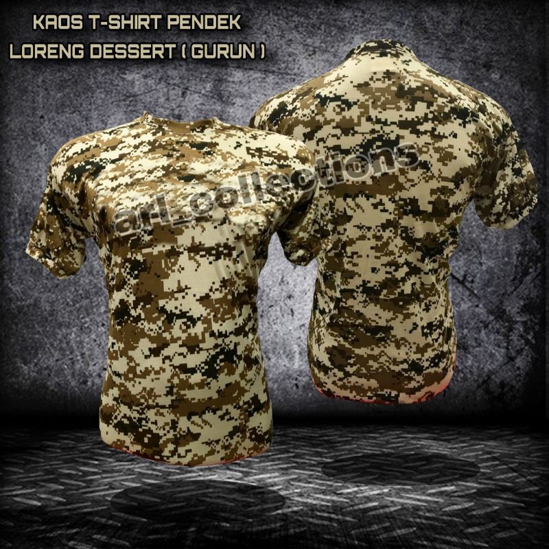 Jual KAOS LORENG PENDEK DESSERT/DIGITAL GURUN/KAOS T-SHIRT PENDEK ARMY ... Jual KAOS LORENG PENDEK DESSERT/DIGITAL GURUN/KAOS T-SHIRT PENDEK ARMY ...