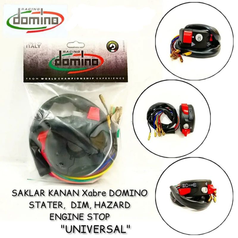 Jual Saklar Kanan Xabre Domino Starter Dim Hazard Universal Motor ...
