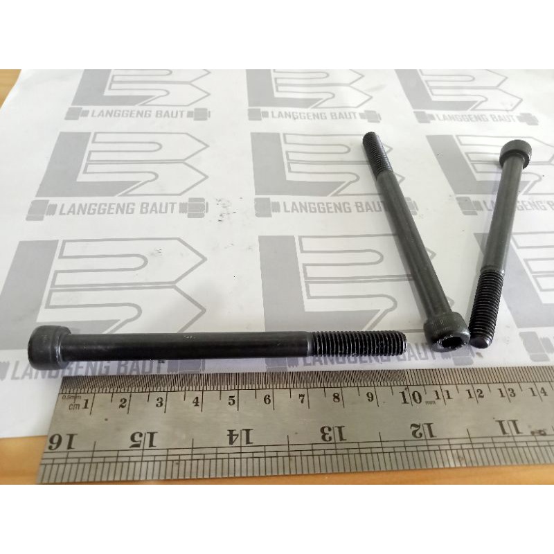 Jual Baut L Hitam / Baja M8 x 100 Kunci L6 Panjang 10cm M8x100 | Shopee Indonesia
