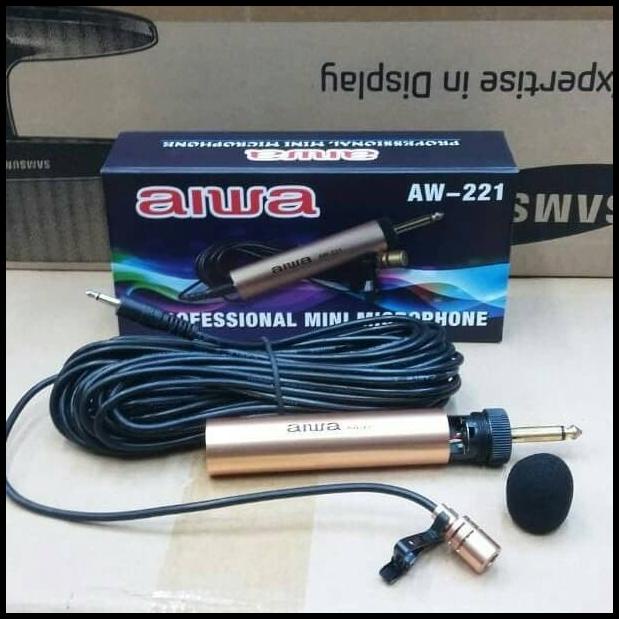 Jual Mic Jepit Aiwa Aw 221 Microphone Clip On Aiwa Aw221 Mic Imam ...