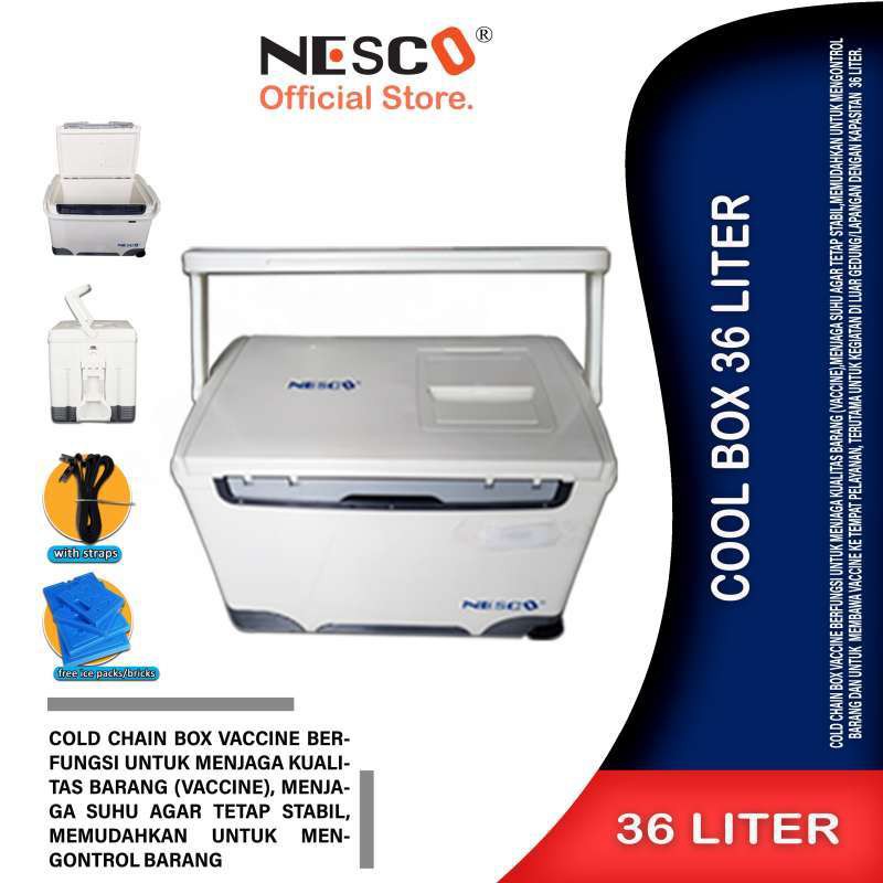 Jual NESCO Box Vaksin - Cool Box Vaccine - 36 Liter / 36L | Shopee ...