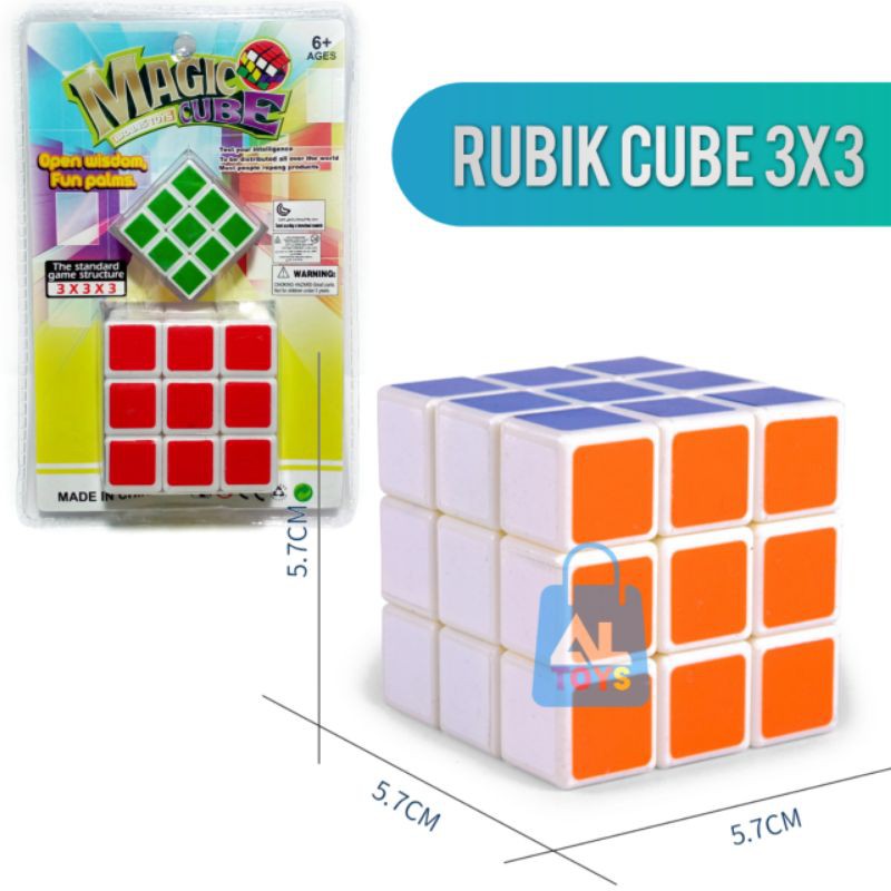 Jual Aneka Mainan Rubik Cube 3X3 Magic Cube Mainan Edukasi Puzzle Kubus ...