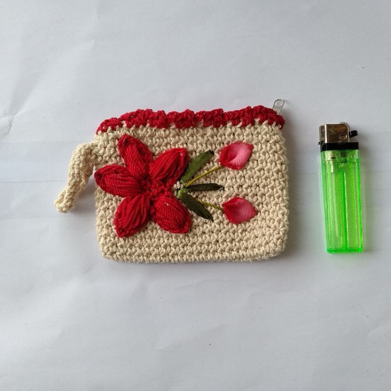 Jual Dompet mini rajut/dompet koin/domko | Shopee Indonesia