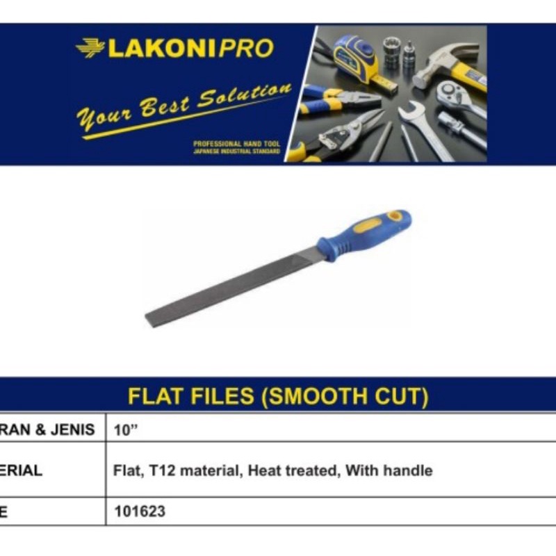 Jual FLAT FILES / KIKIR RATA HALUS LAKONI PRO UKURAN, 10", 8", 6 ...