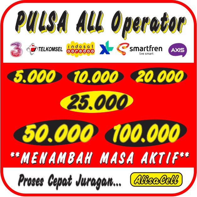 Jual Pulsa all operator 5 10 20 Murah | Shopee Indonesia