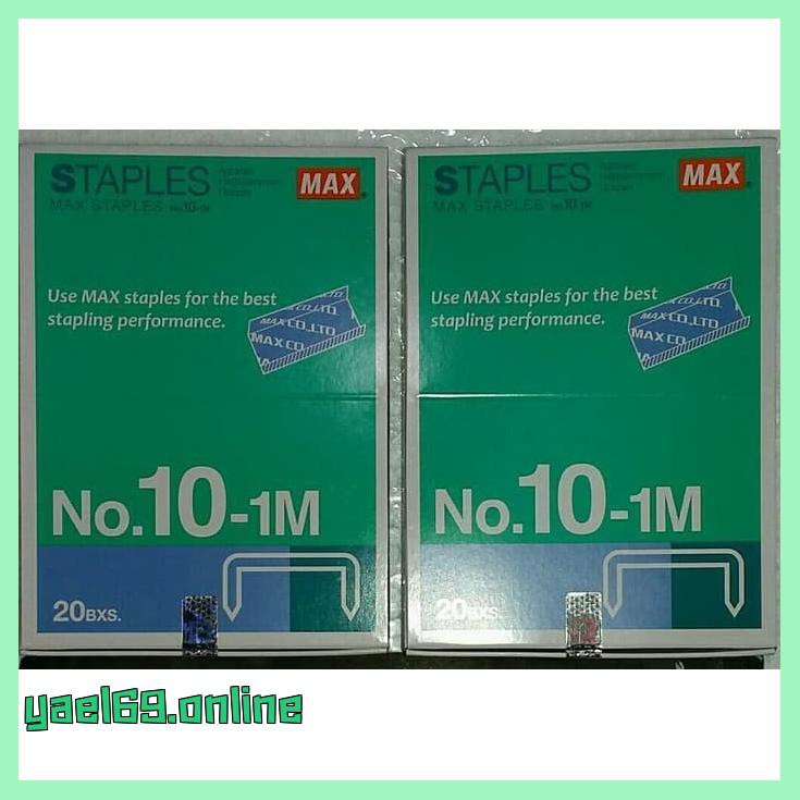 Jual Isi Staples Max No.10 1 Pack Isi 20 Box Kecil | Shopee Indonesia