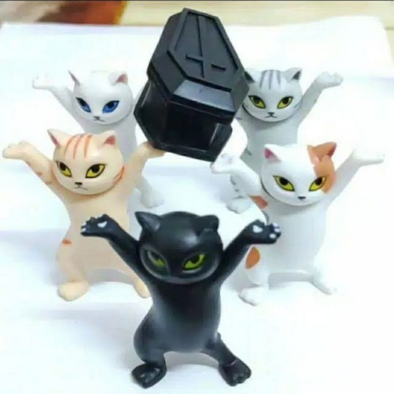 Jual Figure Kucing Lucu Angkat Peti Viral | Shopee Indonesia