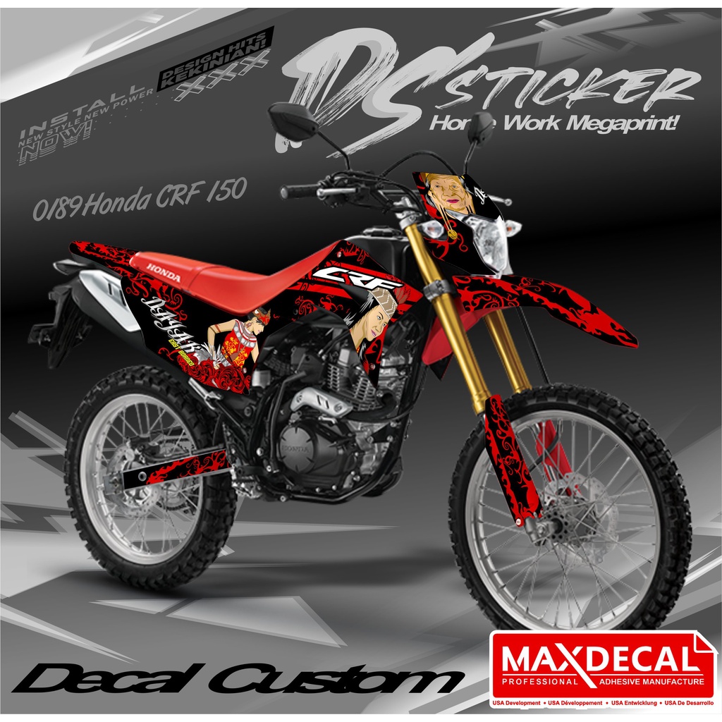 Jual 0189 striping stiker CRF 150L Motif Dayak | Shopee Indonesia
