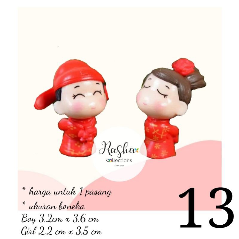 Jual Miniatur Figur Boneka Pasangan Couple Pengantin Wedding Doll ...