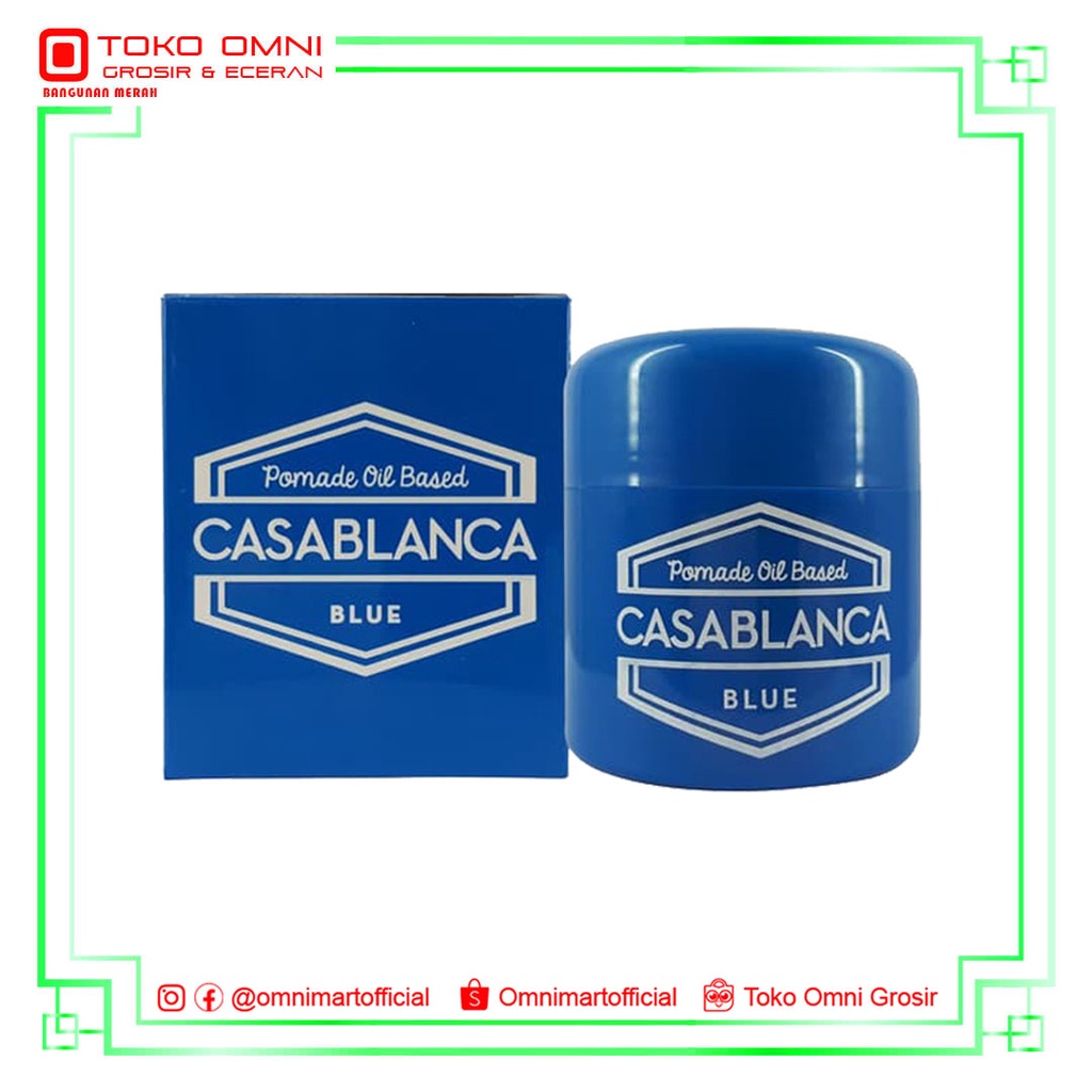 Jual CASABLANCA POMADE BIRU 50 GR | Shopee Indonesia