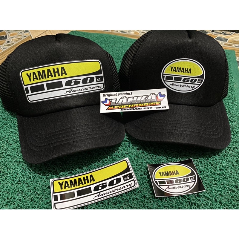 Jual Topi Yamaha anniversary Free Sticker | Shopee Indonesia
