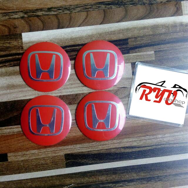 Jual Tutup Dop Velg New Racing Logo Honda Warna Merah | Shopee Indonesia