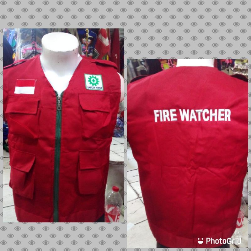 Jual rompi k3 merah#rompi safety | Shopee Indonesia