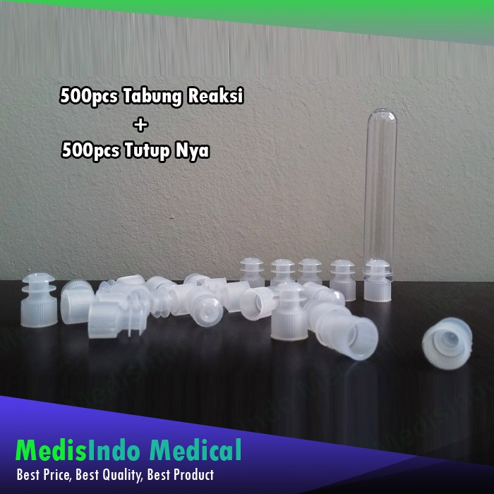 Jual Tabung Reaksi Plastik 500pcs + Tutup Tabung 500pcs | Shopee Indonesia