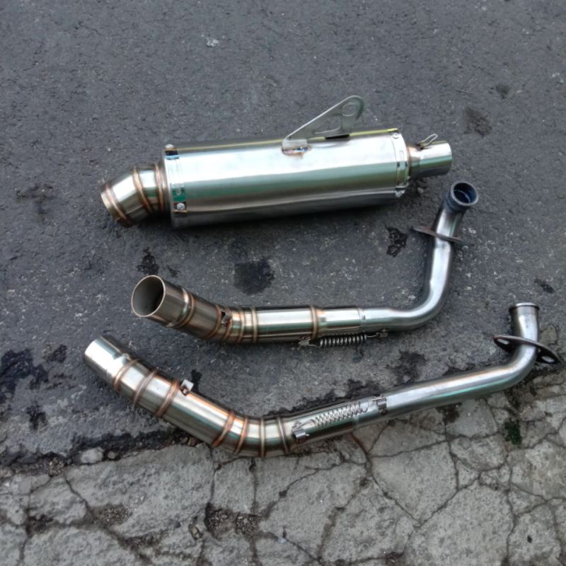 Jual knalpot custom BEST3 polos inlet 38 knalpot racing BEAT inlet 38 ...