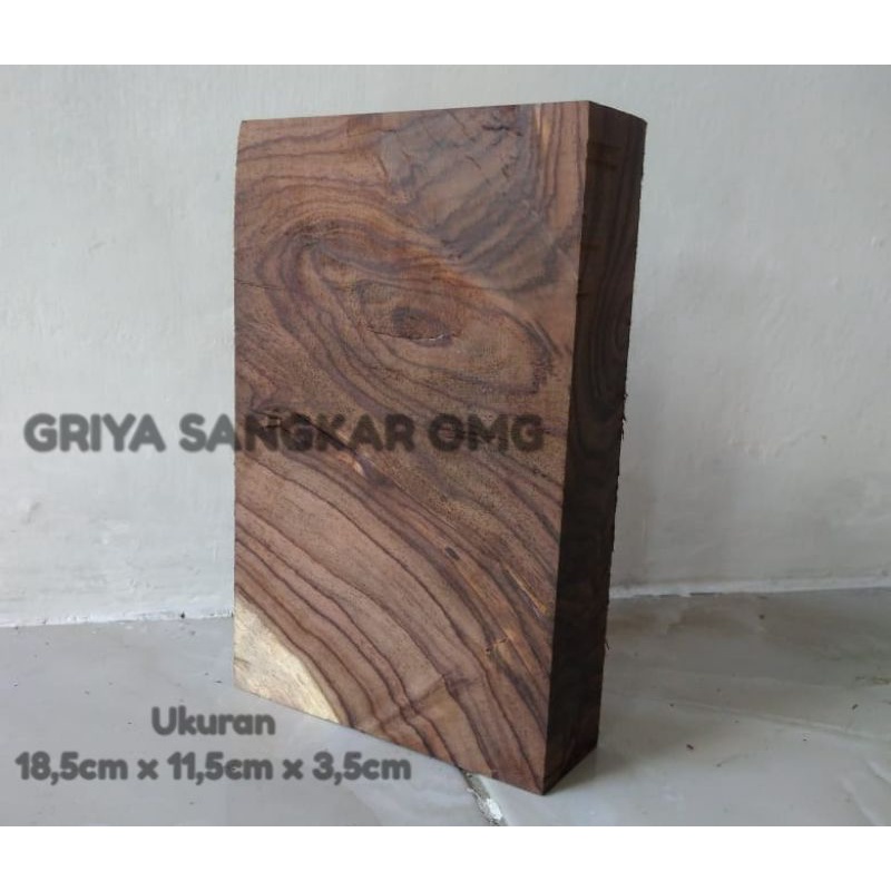 Jual Kayu sonokeling Motif Papan Bahan Kerajinan 18,5cm x 11,5cm x 3 ...