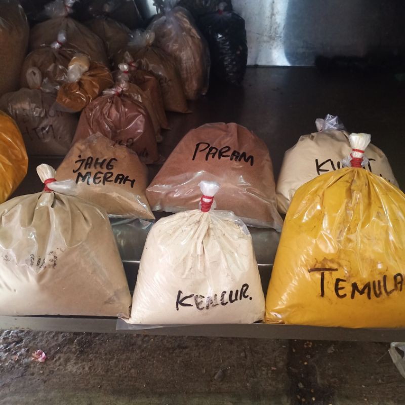 Jual Bubuk beras pati 250gr dan bubuk rempah lainnya untuk ukuran ...
