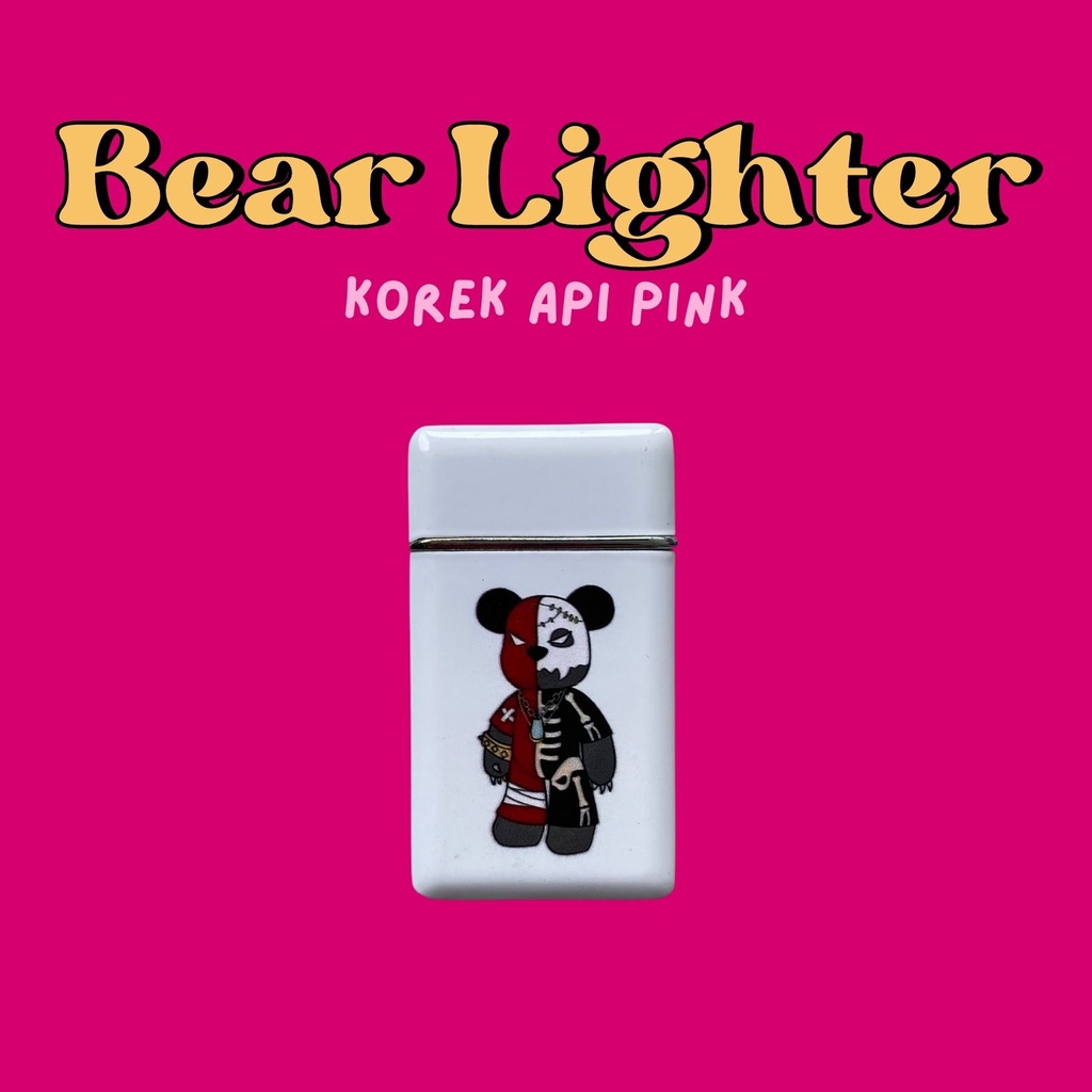 Jual BEAR LIGHTER [KOREK API PINK/PINK FLAMES/KOREK KARTUN] | KOREK ...