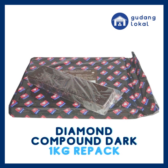 Jual Diamond Dark Chocolate Compound - 1Kg | Shopee Indonesia