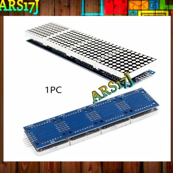 Jual ORIGINAL - MAX7219 Matrix Module 4 in 1 Display MCU Microcontroller | Shopee Indonesia