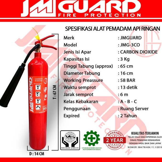 Jual [[COD]] Apar CO2 3Kg Fire Extinguisher Carbon Dioxide PRODUK ...