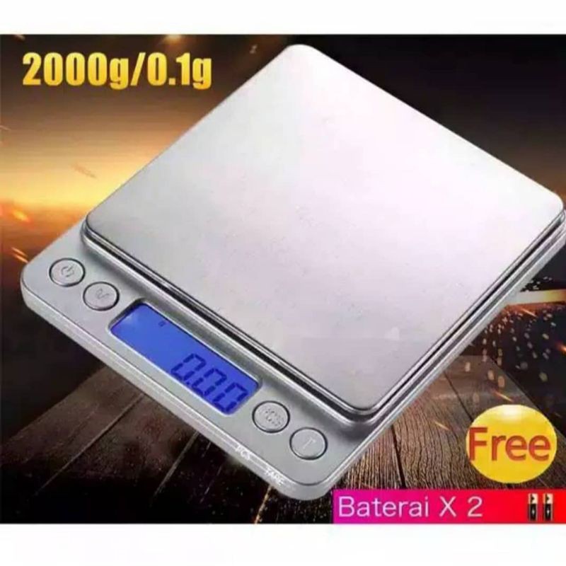 Jual Timbangan Digital Kopi Emas bumbu dapur platform Scale 2kg 0.1g | Shopee Indonesia