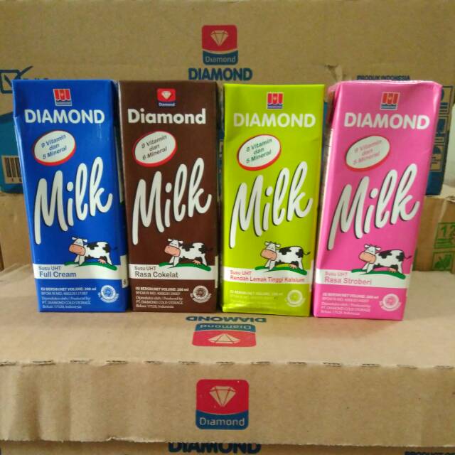 Jual Susu UHT Diamond 200mL (karton) | Shopee Indonesia