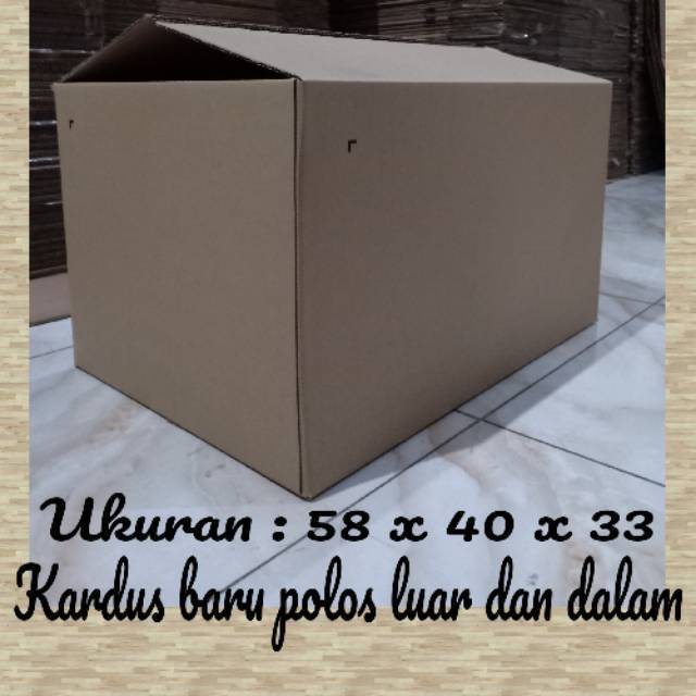 Jual Kardus/kardus packing/kardus baru/kardus polos luar dalam/super ...