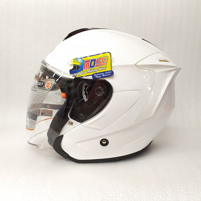 Jual Helm INK Dynamic Solid White Glossy | Halfface | Original | Shopee ...