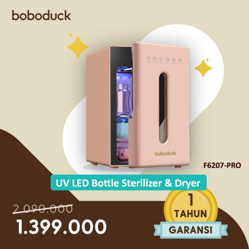 Jual Boboduck UV LED Bottle Sterilizer Dryer Disinfectant Cabinet Box 10 L - Pink / Green ...