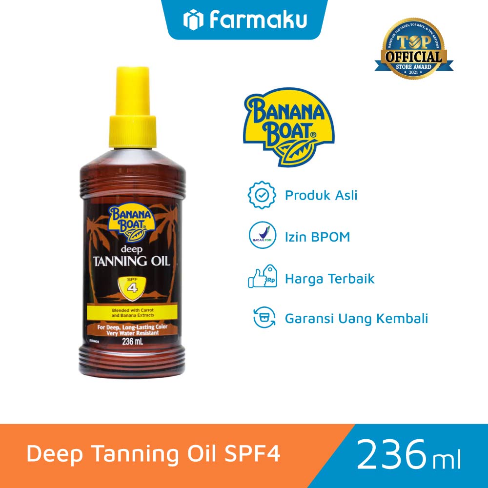 Jual Banana Boat Deep Tanning Oil SPF4 236 ml - Penggelap Kulit ...