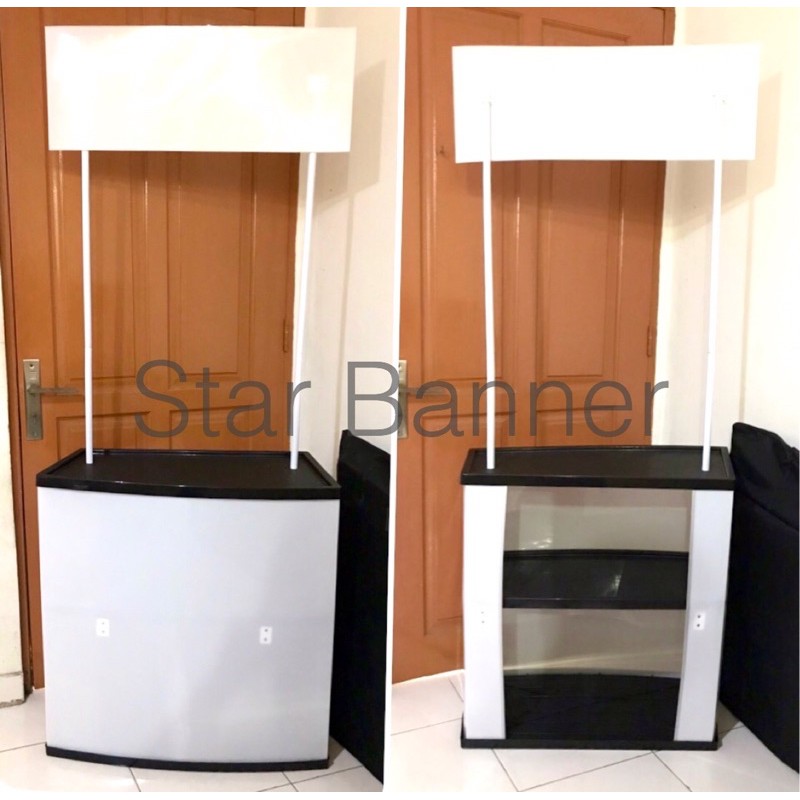 Jual Event Desk Hitam - Meja Jualan - Meja Promosi - Meja Pameran ...