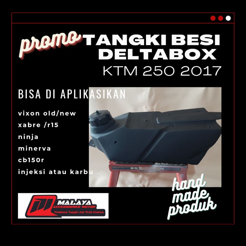 Jual Tangki jok besi trail ktm 250 2017 pnp vixion r15 xabre cb150r ...