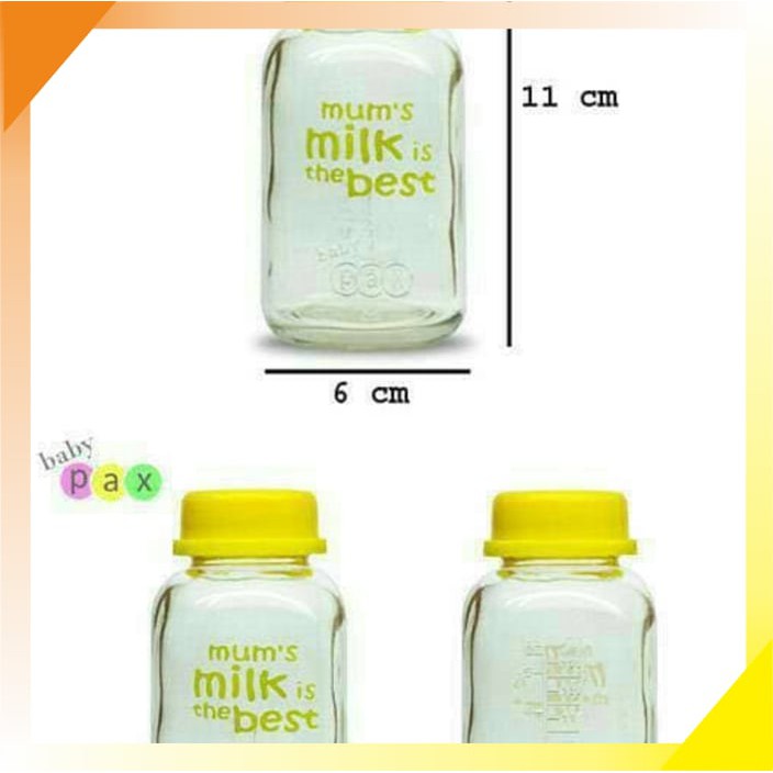 Jual Botol ASI bayi Kaca Babypax Baby Pax Glass Bottle 150ml isi 3 Pcs SH547 | Shopee Indonesia