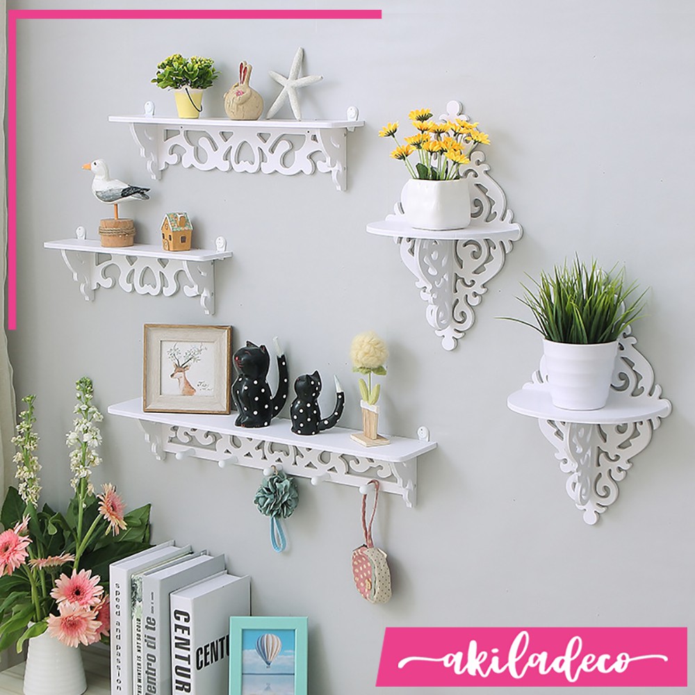 Jual Rak Dinding Vintage Set isi 3 / Rak Ambalan Minimalis / Floating ...