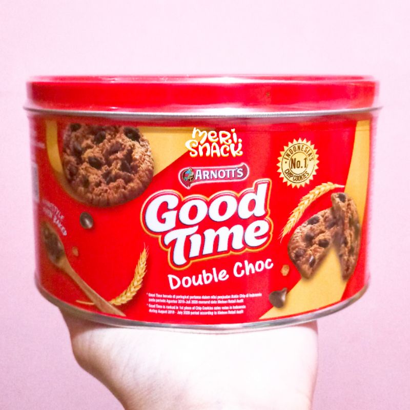 Jual Good Time Double Choc Cookies Kukis 149gr Kaleng | Shopee Indonesia