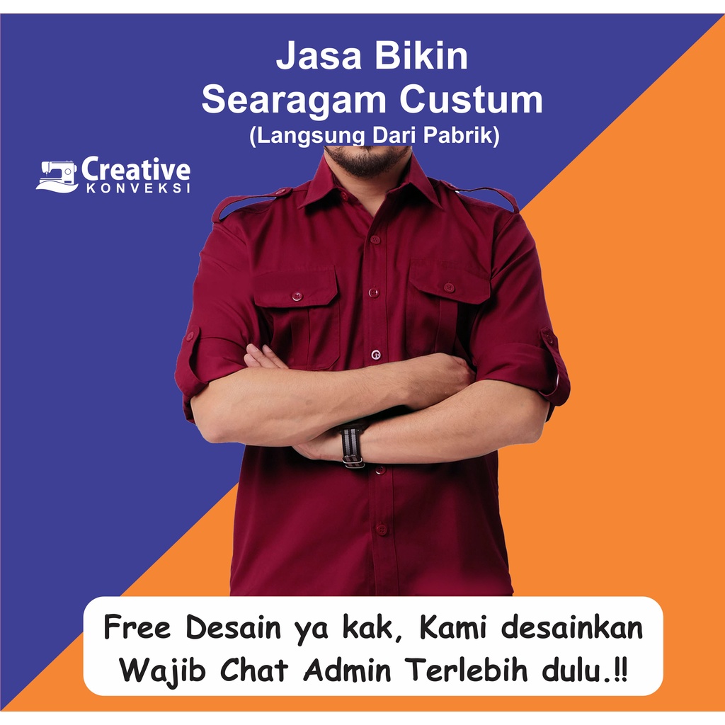 Jual CEMERLANG SERAGAM CUSTOM PREMIUM | SERAGAM KANTOR | SERAGAM KERJA ...