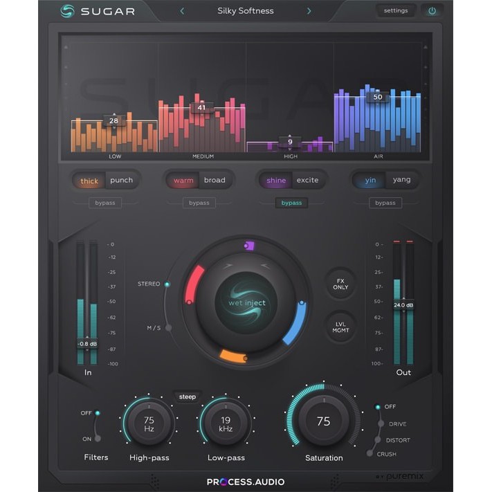 Jual Plugin Sugar Process Audio full version -vst add punch, saturation ...