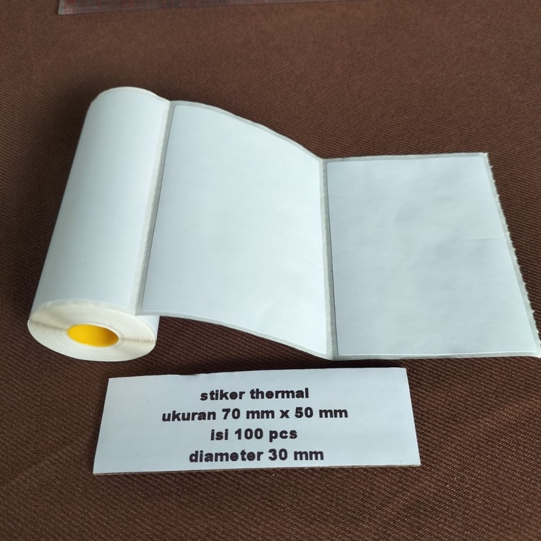 Jual LABEL STICKER BARCODE THERMAL 70 X 50 - 70X50 MM - 1LINE - ISI ...