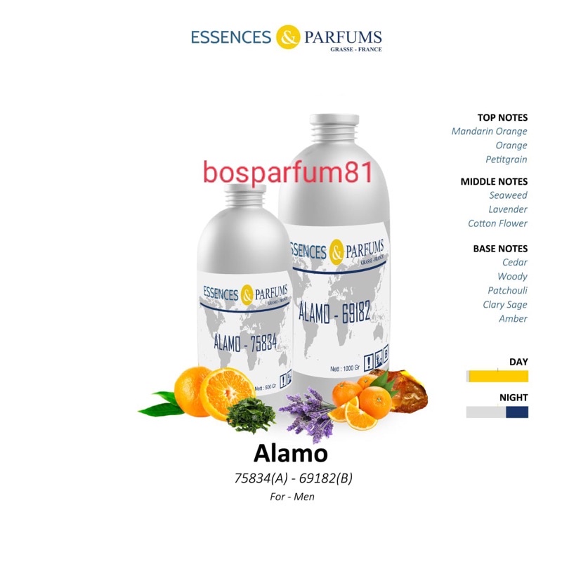 Jual bibit parfum original essences alamo - 500mg segel | Shopee Indonesia