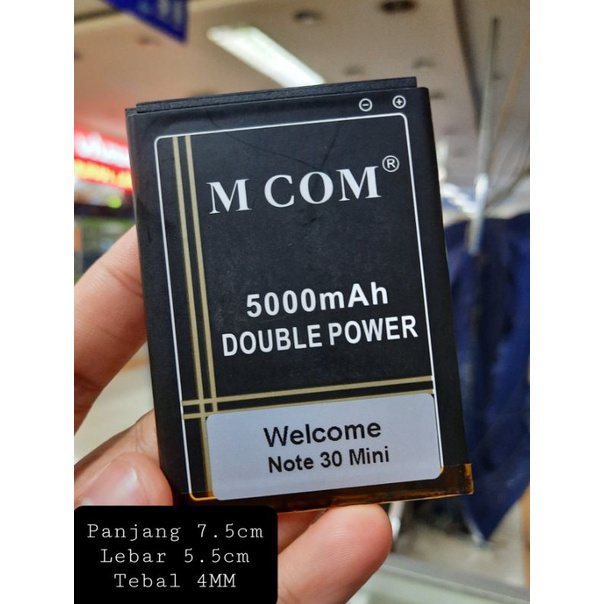 Jual Baterai welcome Note 3 Mini / Welcome M10 Plus V.2 / Welcome M30 / Welcome V15 Pro ...
