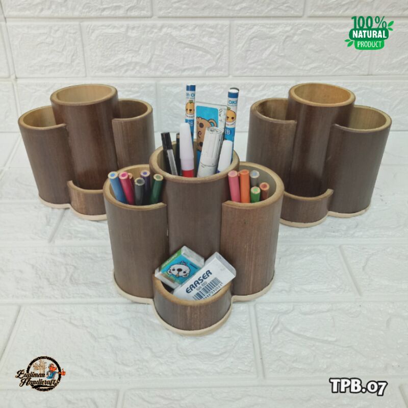 Jual Tempat Pensil/Pulpen Bambu Hitam type TPB.07 | Shopee Indonesia