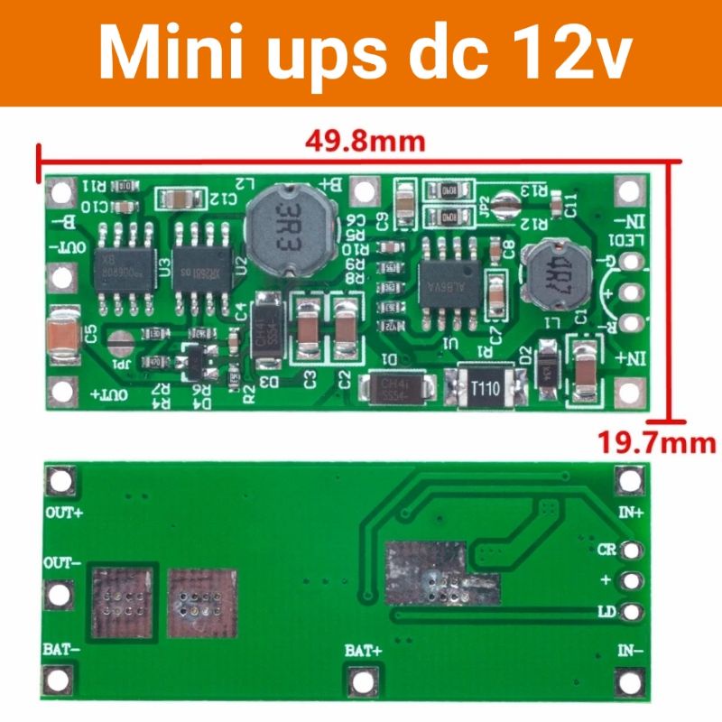 Jual DC power backup mini ups 9v / 12v 1a | Shopee Indonesia