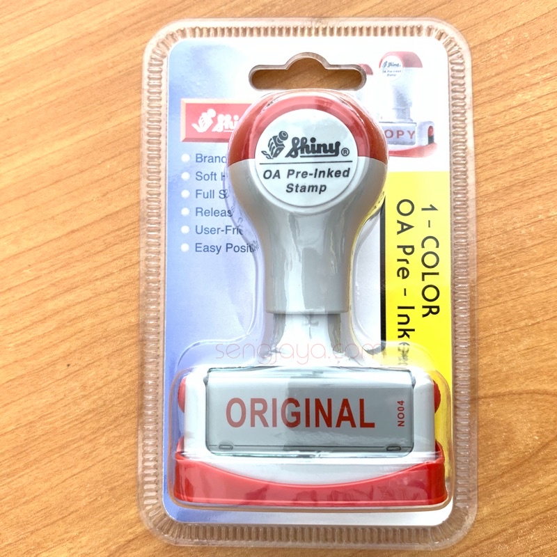 Jual OA Pre-Inked Stamp ORIGINAL Shiny NO04 | Shopee Indonesia