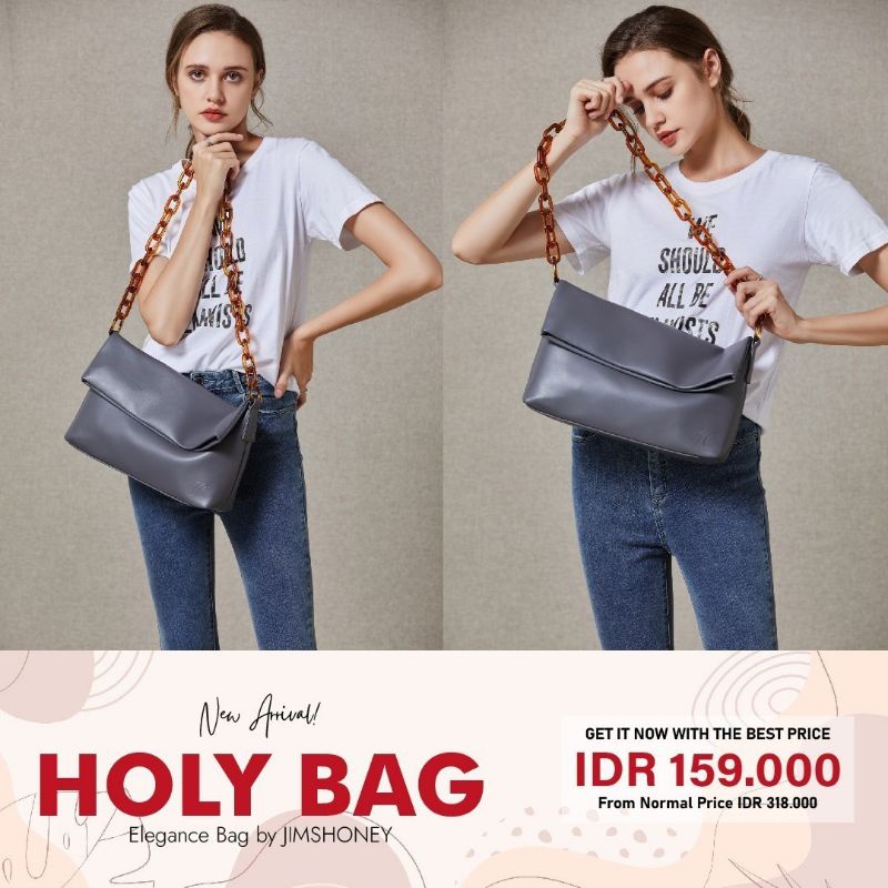 Jual (COD) TAS JIMSHONEY HOLY BAG TAS BESAR MUAT DOKUMEN TAS WANITA TAS ...