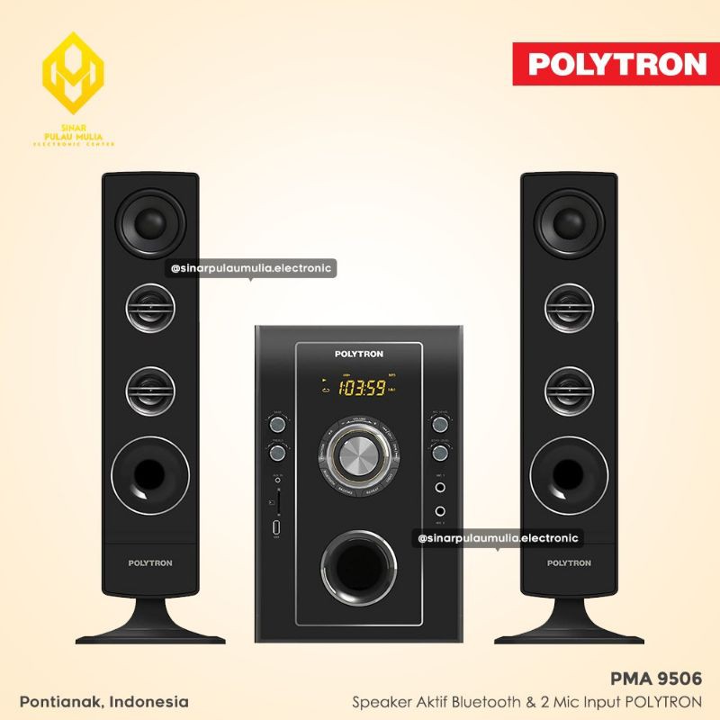 Jual Polytron Speaker Aktif Multimedia [Bluetooth & 2 Mic Input] - PMA 9506 / PMA9506 | Shopee ...