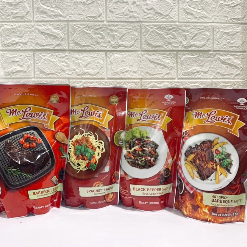 Jual Mc Lewis Saos 1 KG BESAR ( BBQ / Blackpepper / Spaghetty / Hot BBQ ...