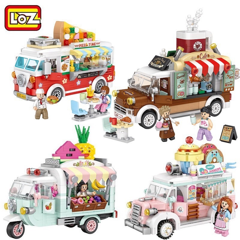 Jual Mainan LOZ Bricks Food Truck Edition (1737 1738 1739 1740 ...