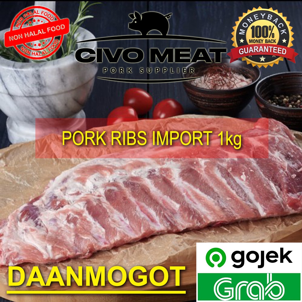 Jual Pork Spare Ribs Import / Iga Babi Import - 1kg | Shopee Indonesia